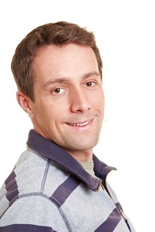 Man Smiling into the Camera Stock Image - Image of face, cutout: 25518599