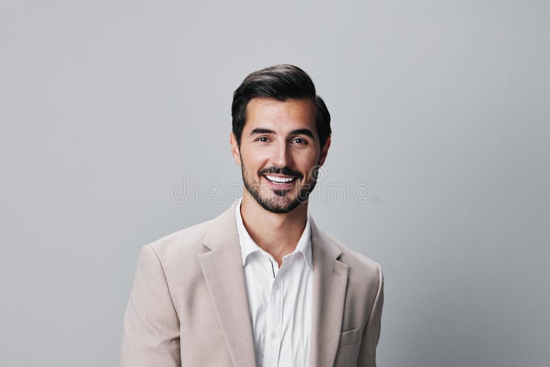 Businessman Man Beige Copyspace Happy Suit Smiling Handsome Business ... Businessman Man Beige Copyspace Happy Suit Smiling Handsome Business ...