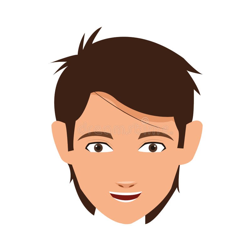 Man smiling icon stock illustration. Illustration of human - 73463250