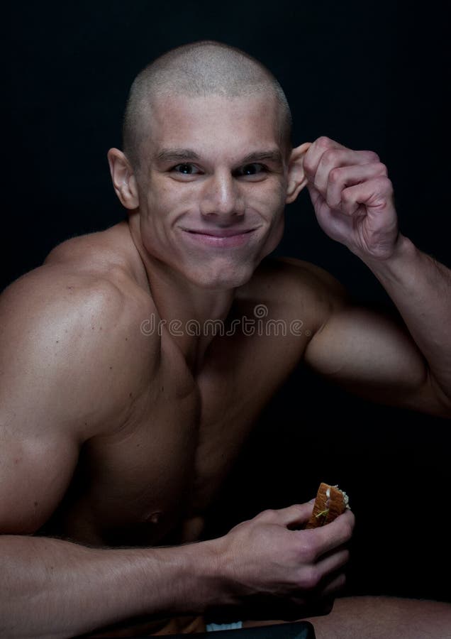 Man smiling stock photo. Image of bodybuilder, strong - 88111284