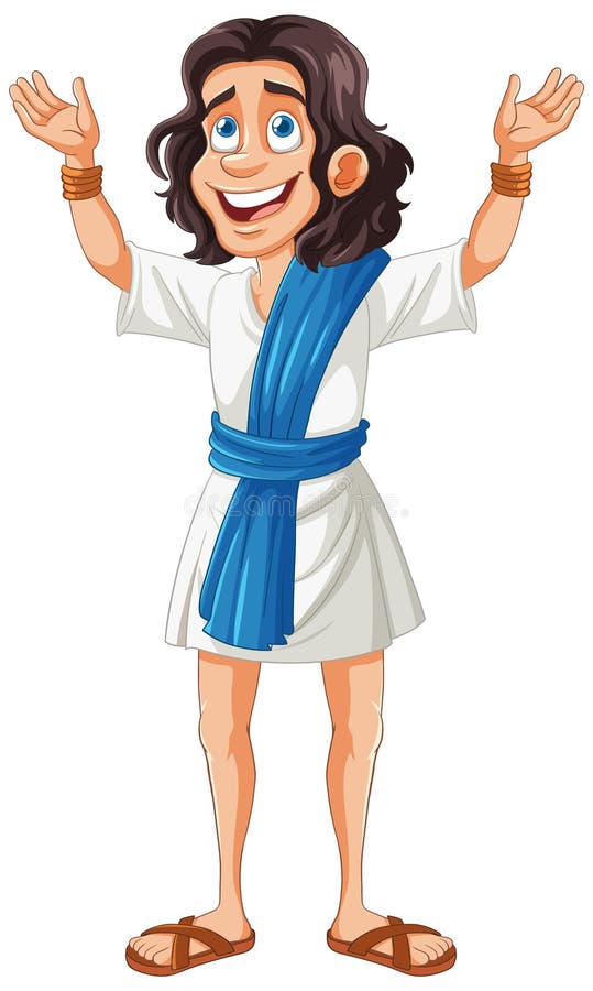 A Man Smiling with Open Arms Stock Vector - Illustration of gesture ...