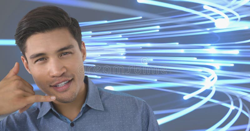 Man Smiling with Ring Me Sign Stock Image - Image of absence, adult ...