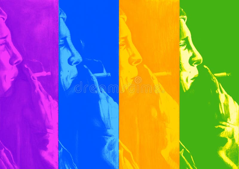 Man smoking face repeat stock illustration. Illustration of highlightes ...