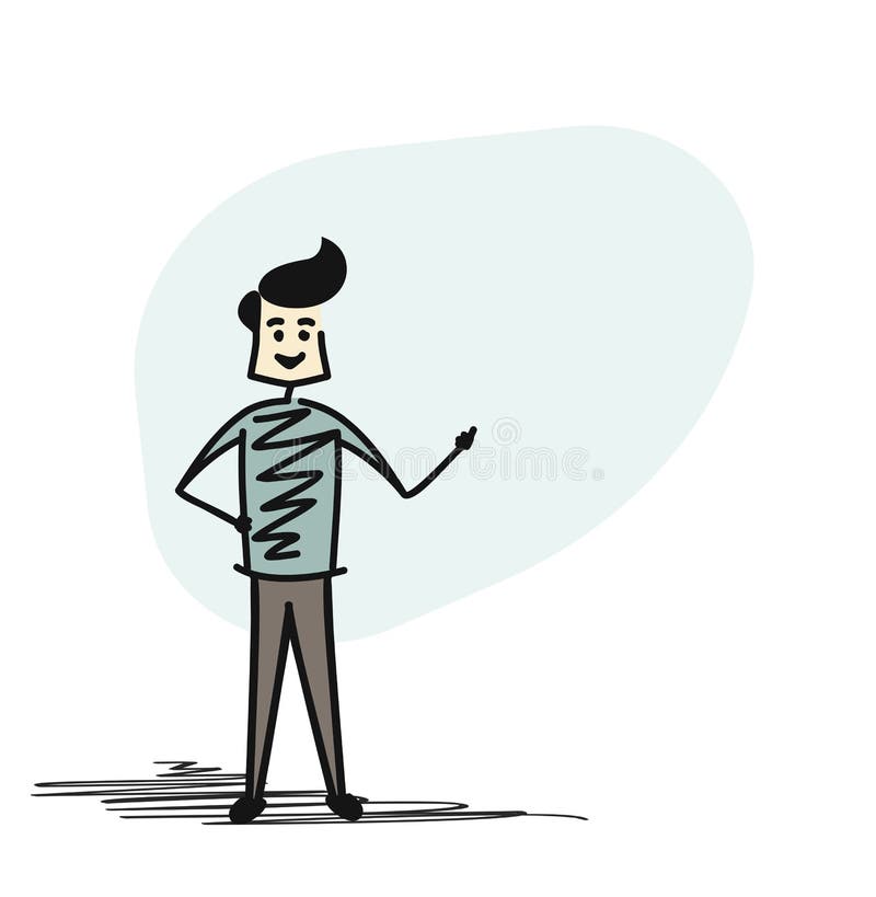 Man in snapping finger stock vector. Illustration of beautiful - 110930621