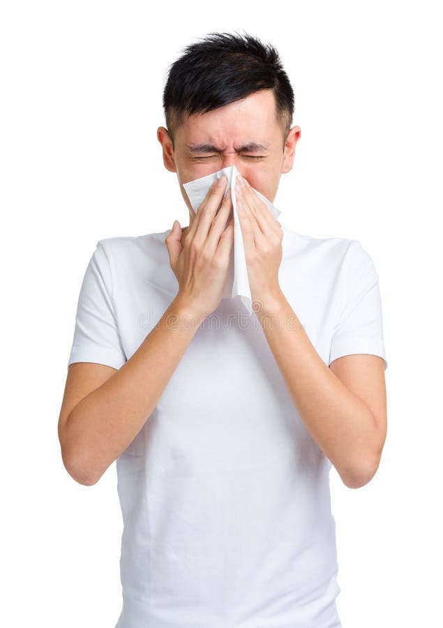 Man Sneezing Stock Photo - Image: 40943357