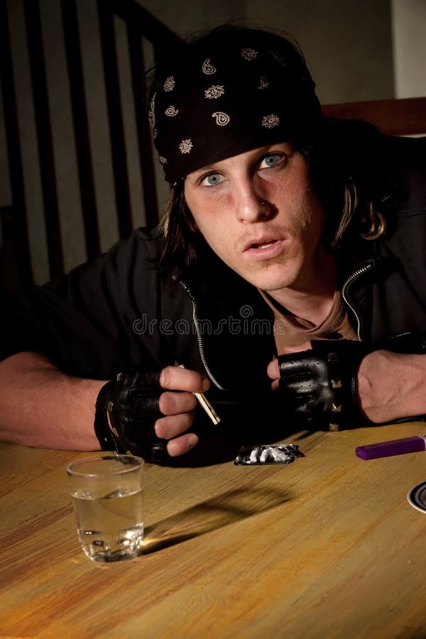 Man Snorting Cocaine or Heroin Stock Photo - Image of mirror, narcotic ...