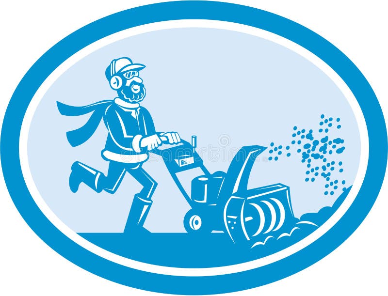 Snow Blower Logo Design Vector Flat Icon Illustration Stock Vector ...