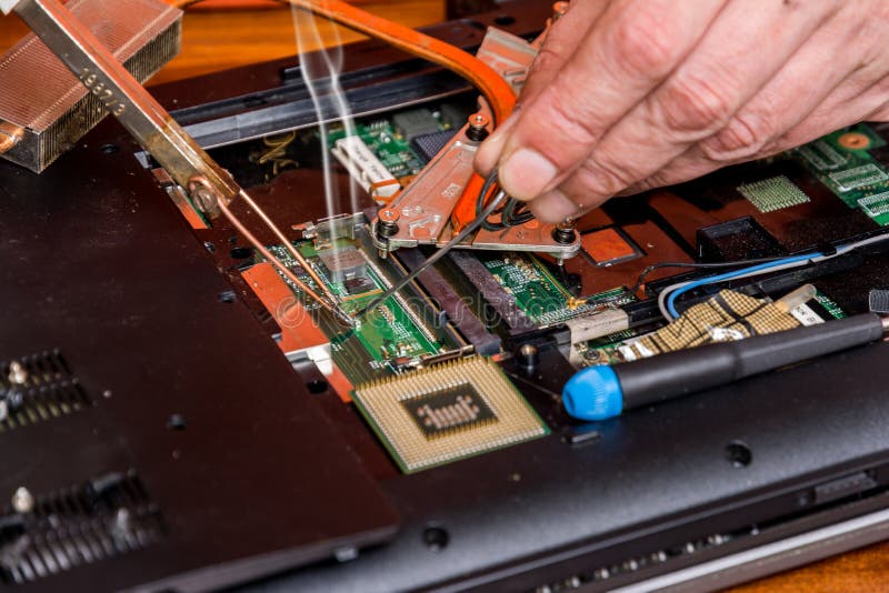 Man soldering computer stock image. Image of fixing, digital - 75561935