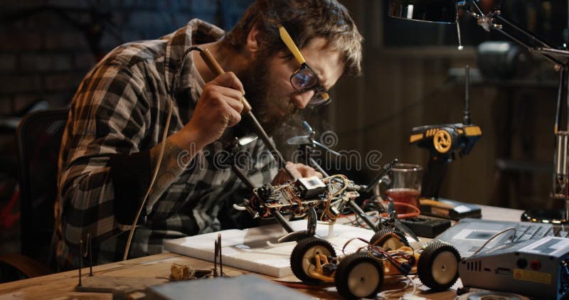 Man soldering stock image. Image of manufacturing, iron - 44099087