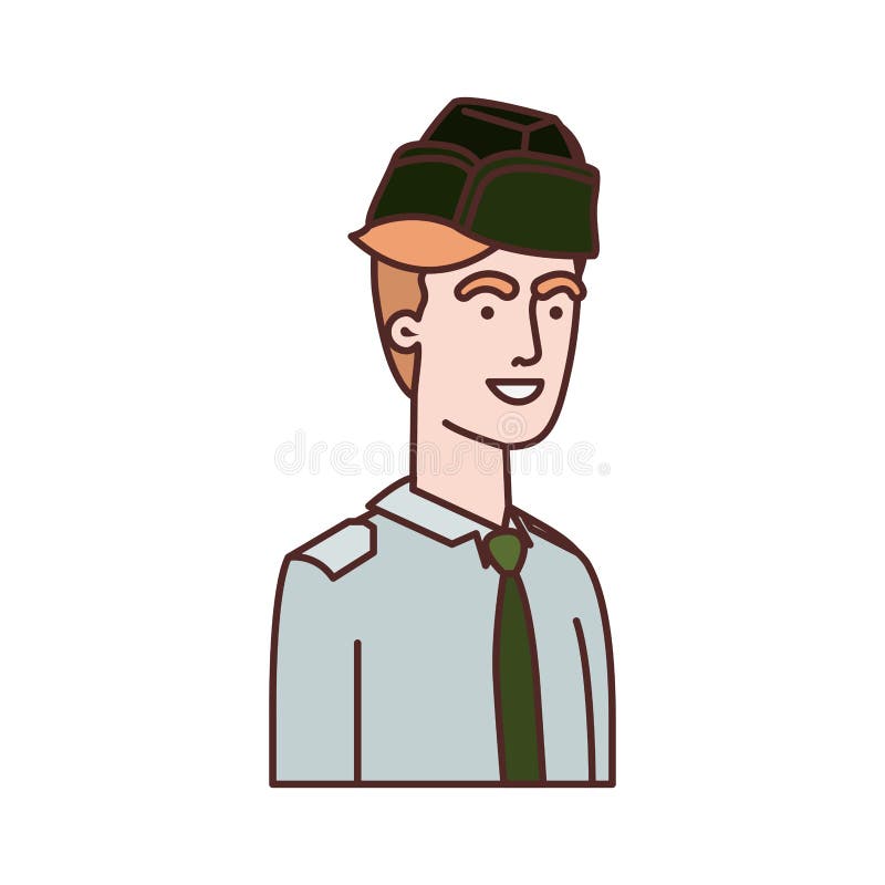Man Soldier of War Avatar Character Stock Vector - Illustration of ...