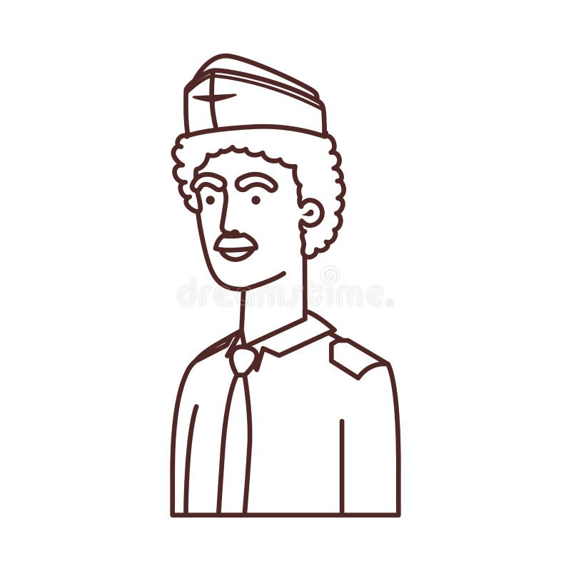Man Soldier of War Avatar Character Stock Vector - Illustration of ...