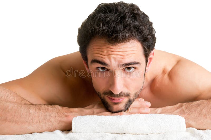 Man in a Spa stock image. Image of care, natural, pleasure - 40179455