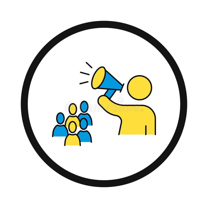 Man, Speaker, Audience, Announcement, Mic, Ads, Announcement Icon Stock ...