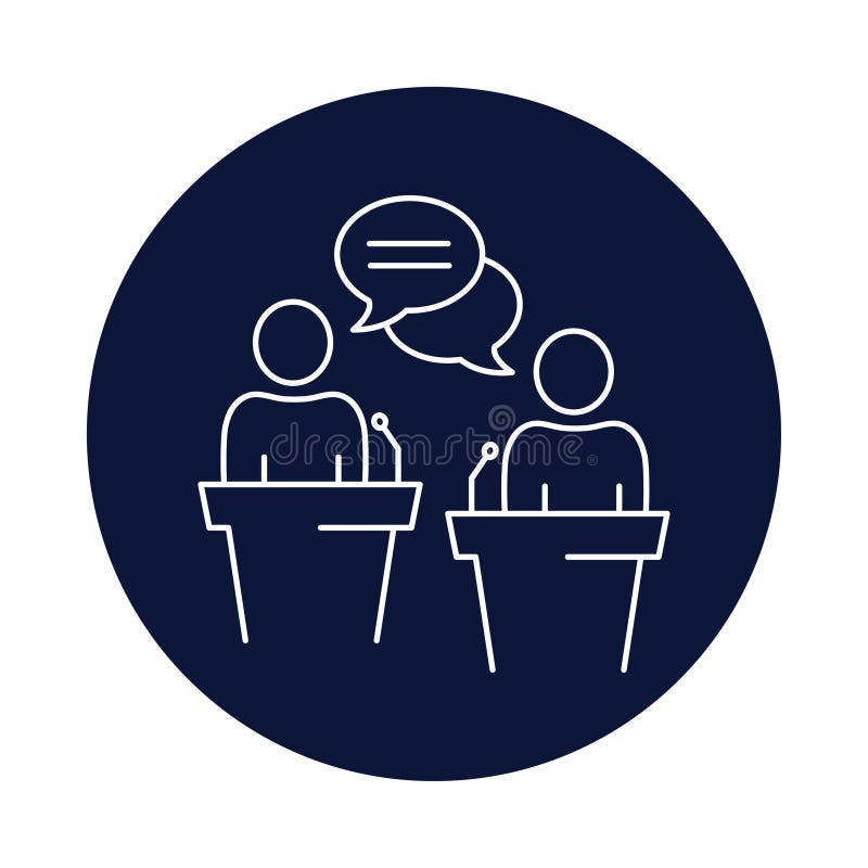 Man, Speaker, Speech, Debate, Debating Icon Stock Vector - Illustration ...
