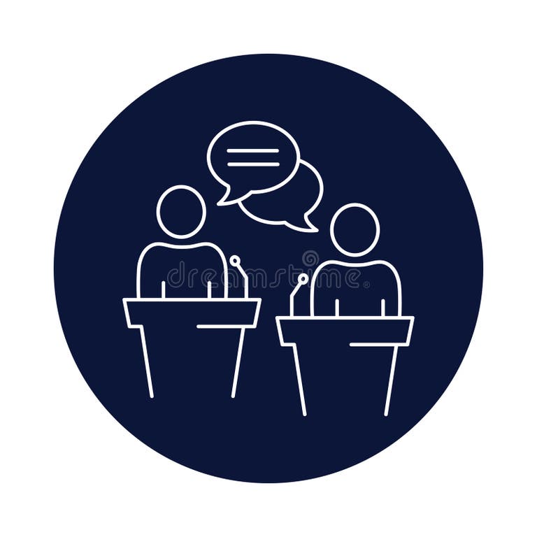 Man, Speaker, Speech, Debate, Debating Icon Stock Vector - Illustration ...