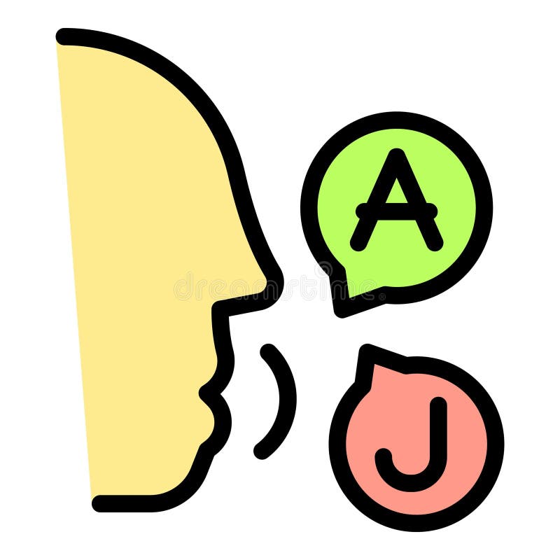 Man Speaking Different Languages Fluently with Speech Bubbles Around ...