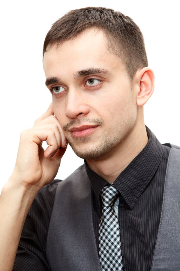 Man speaking on phone stock image. Image of executive - 23325055