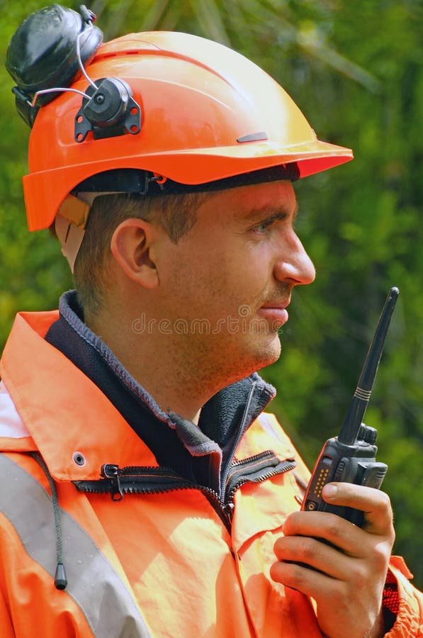 Radio call stock photo. Image of equipment, forest, outdoors - 30093738