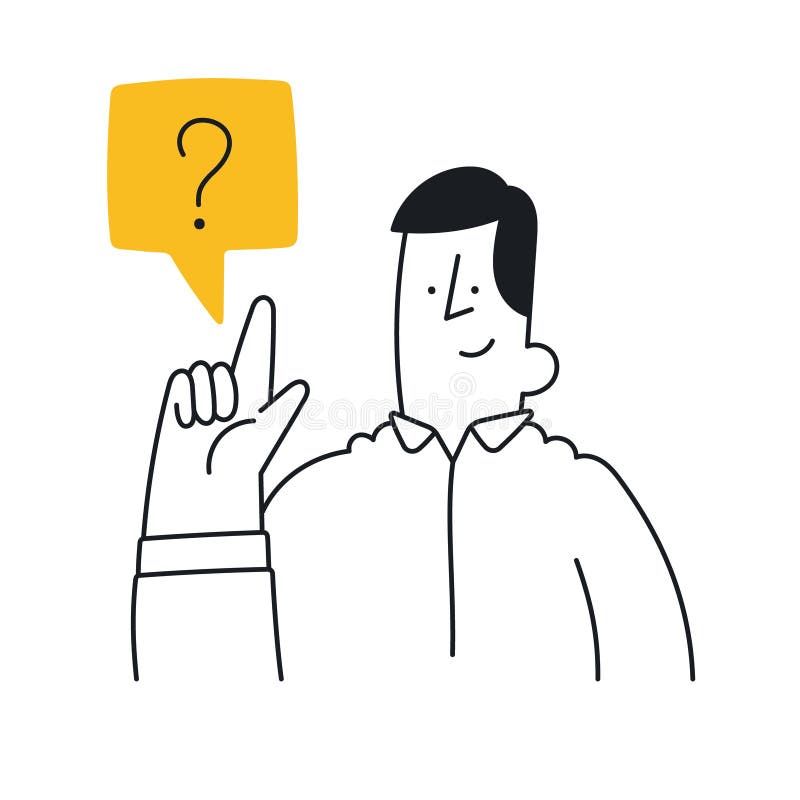 Man Asking Question Stock Illustrations – 4,425 Man Asking Question ...