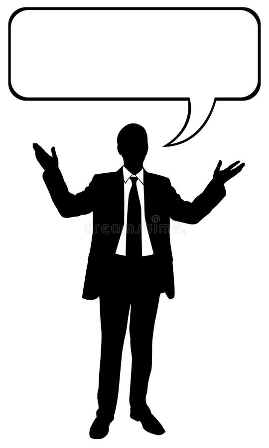 Man Silhouette Suit Explain Stock Illustrations – 26 Man Silhouette ...