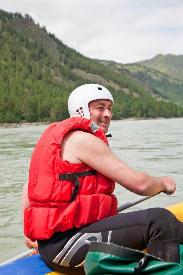 Man Sportsman Raft Floats Stock Photos - Free & Royalty-Free Stock ...