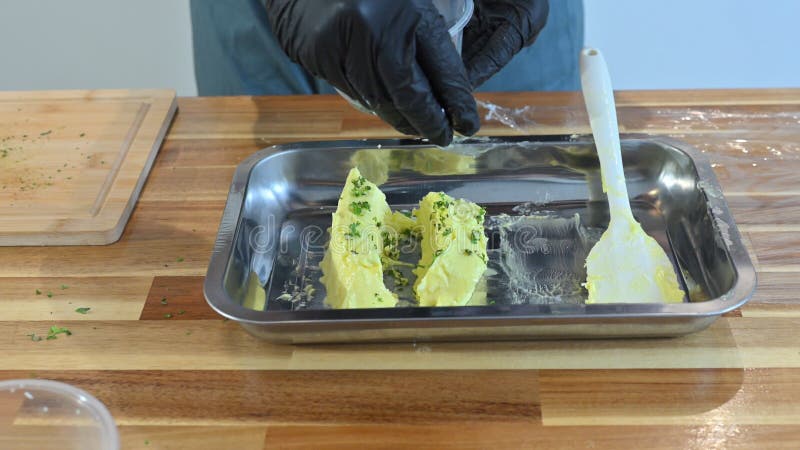 Step by Step Butter Making Process Stock Footage - Video of herbs, home ...