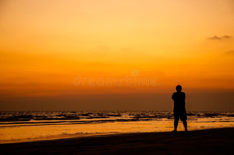 363 Man Silhouette Stand Alone Beach Stock Photos - Free & Royalty-Free ...