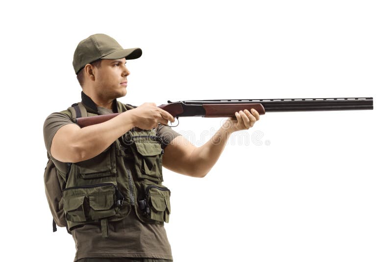 Man Standing Aiming Military AR15. Stock Image - Image of crossbow ...