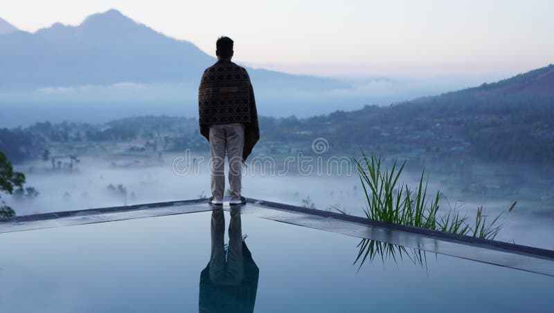 Inspirational Quote - Trust Your Intuitions. with Man Standing Alone ...