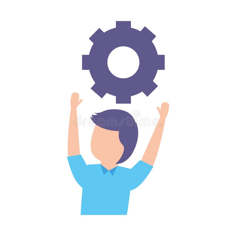 Man Standing Character Pictogram Style Stock Vector - Illustration of ...