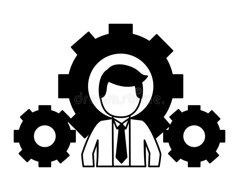 Man Standing Character Pictogram Style Stock Vector - Illustration of ...