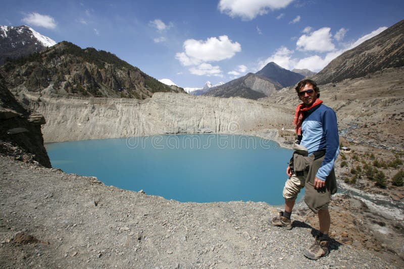 Man Standing On The Edge Of Cliff Picture. Image: 5103274