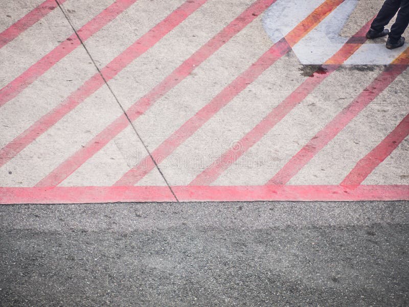The Man Standing on the Floor at the Apron Stock Image - Image of ...