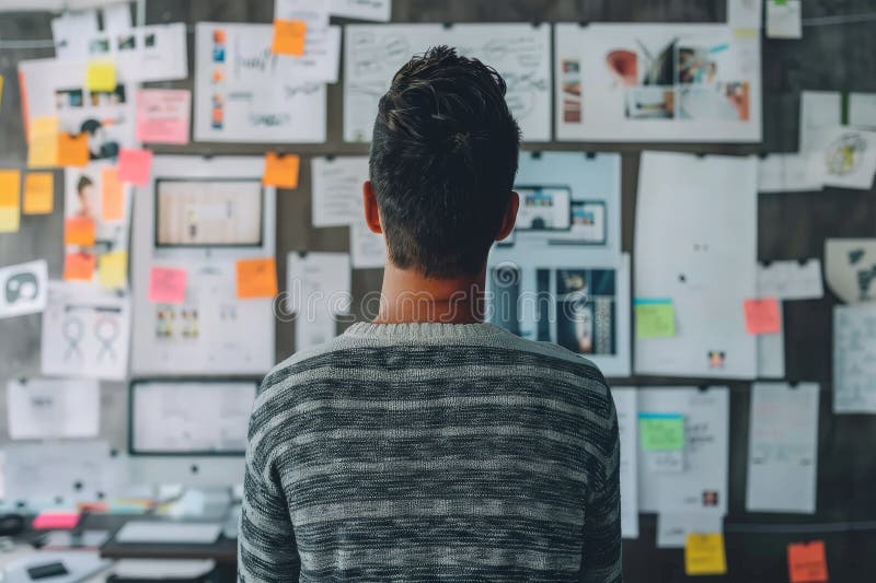 The Sticky Note Maestro stock illustration. Illustration of concept ...