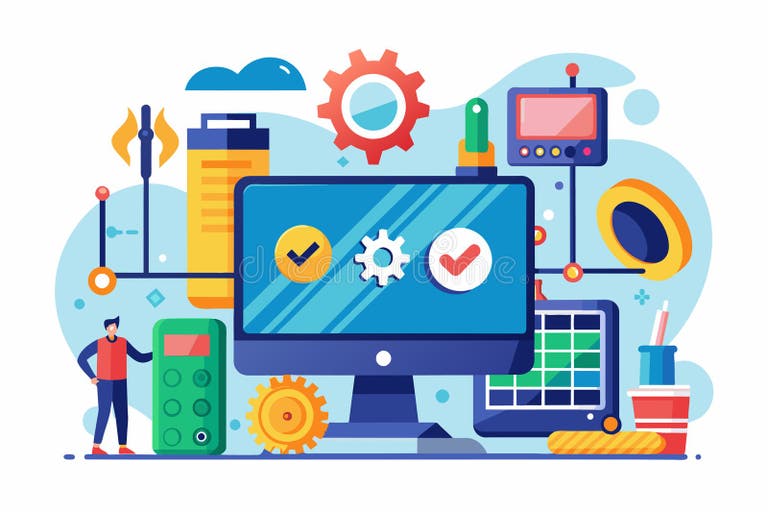 Troubleshooting Tasks Stock Illustrations – 93 Troubleshooting Tasks ...