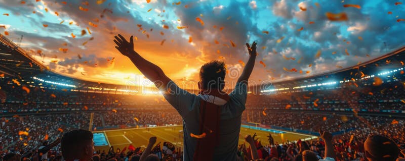Man Standing in Front of Crowd Stock Photo - Image of group, gathering ...