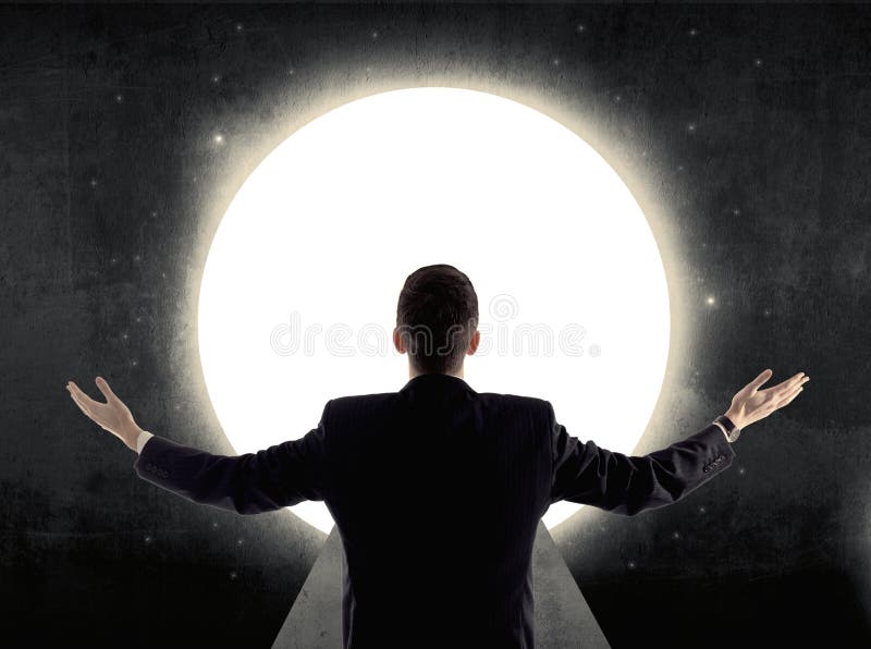 Man Standing Front Huge Gate Stock Photos - Free & Royalty-Free Stock ...