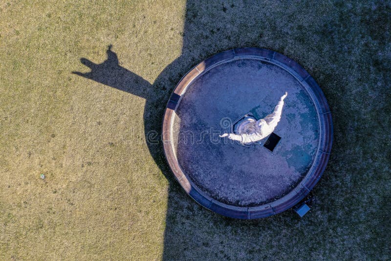 Person Standing Front Circular Object Stock Photos - Free & Royalty ...