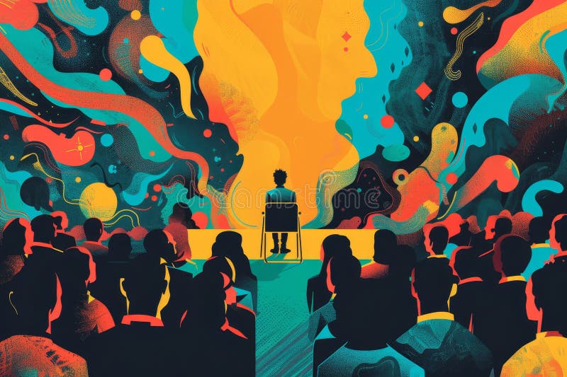 Large Crowd People Stock Illustrations – 17,982 Large Crowd People ...