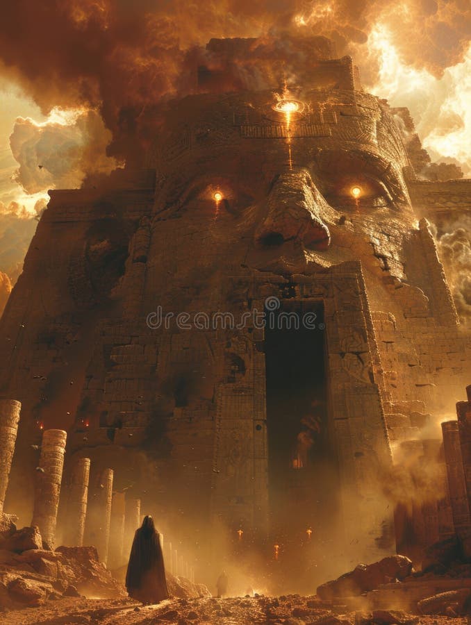 Man Standing in Front of Giant Building Stock Photo - Image of giant ...