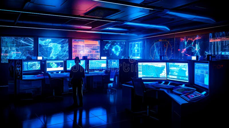 Multiple Computer Monitors Stock Illustrations – 329 Multiple Computer ...