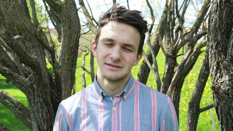 A Man Standing in Front of a Tree Stock Footage - Video of ecotourism ...