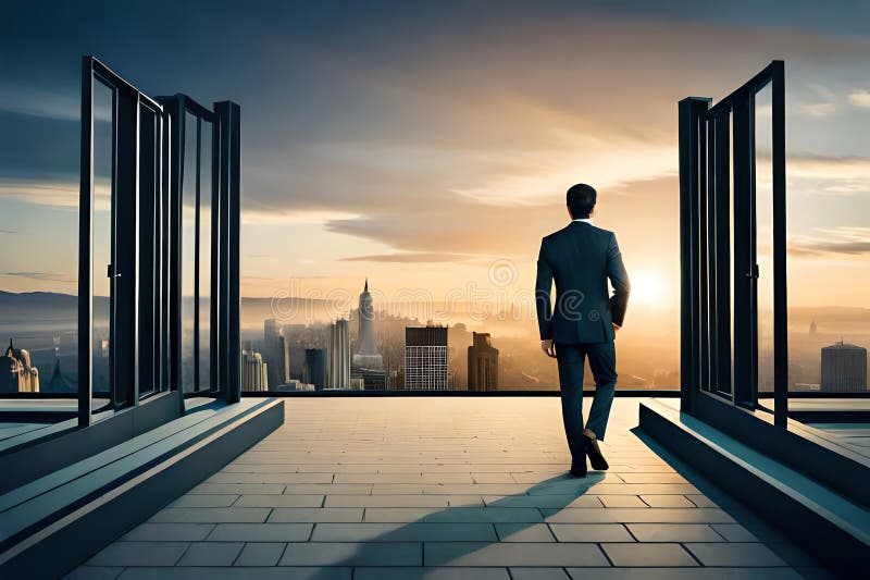 Man Standing in Front of Various Paths, Needing To Make a Decision To ...