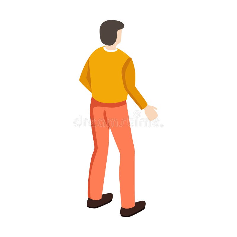 Man Standing Backwards