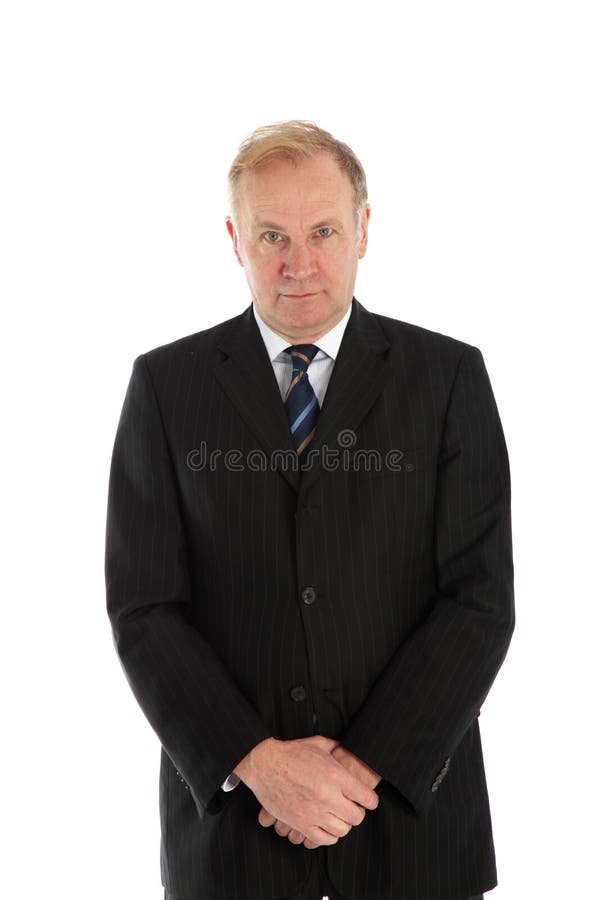 Man Standing with Hands Folded Stock Photo - Image of employment ...