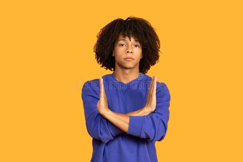 Man Standing with Hands Folded in Front Stock Image - Image of male ...