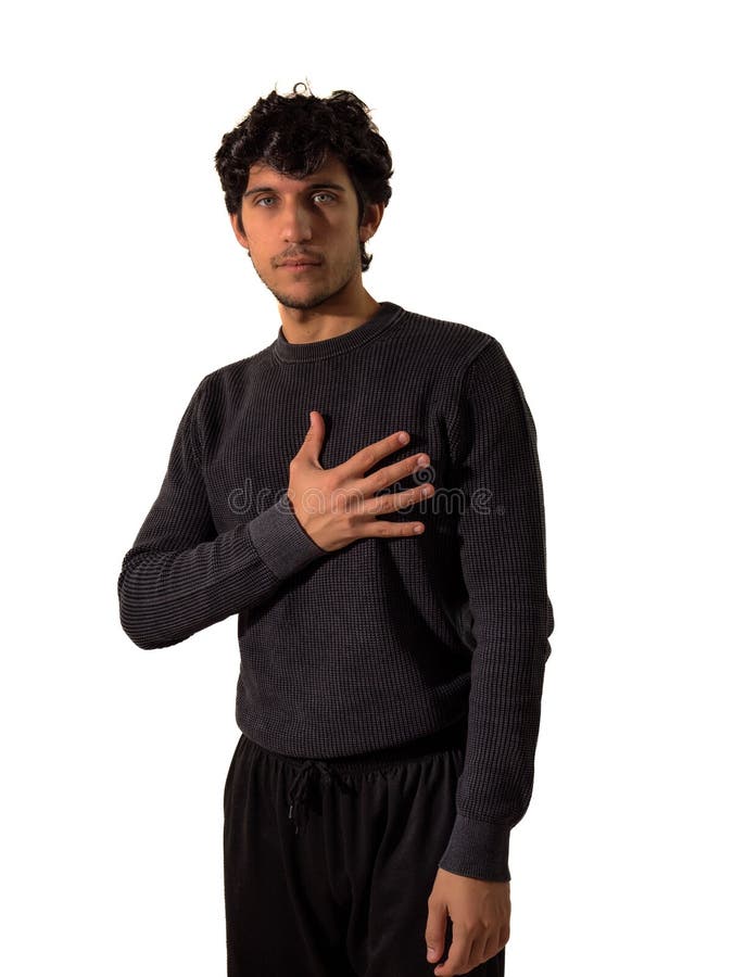 Man Standing with Arms Crossed Stock Image - Image of serious ...