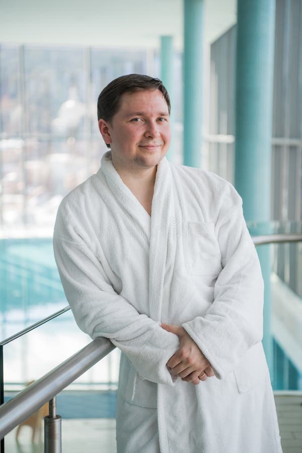 Man Standing Next To Pool Robe Stock Photos - Free & Royalty-Free Stock ...