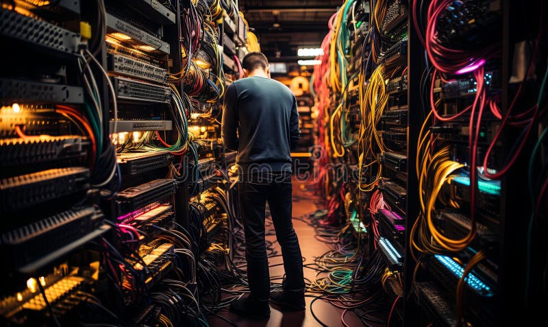 434 Messy Server Room Stock Photos - Free & Royalty-Free Stock Photos ...