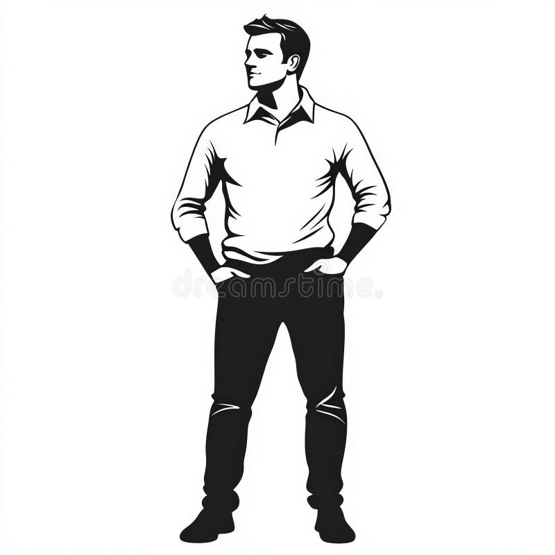 Standing Man Clip Art